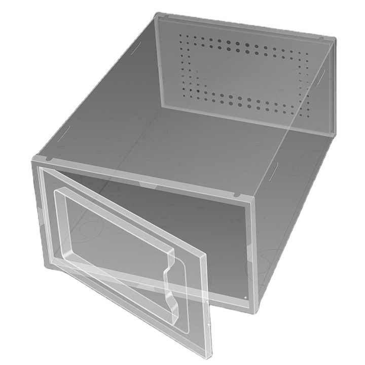 Wewin Side Open Shoe Box Transparent Bulk Shoe Storage Box Extra Thick ...