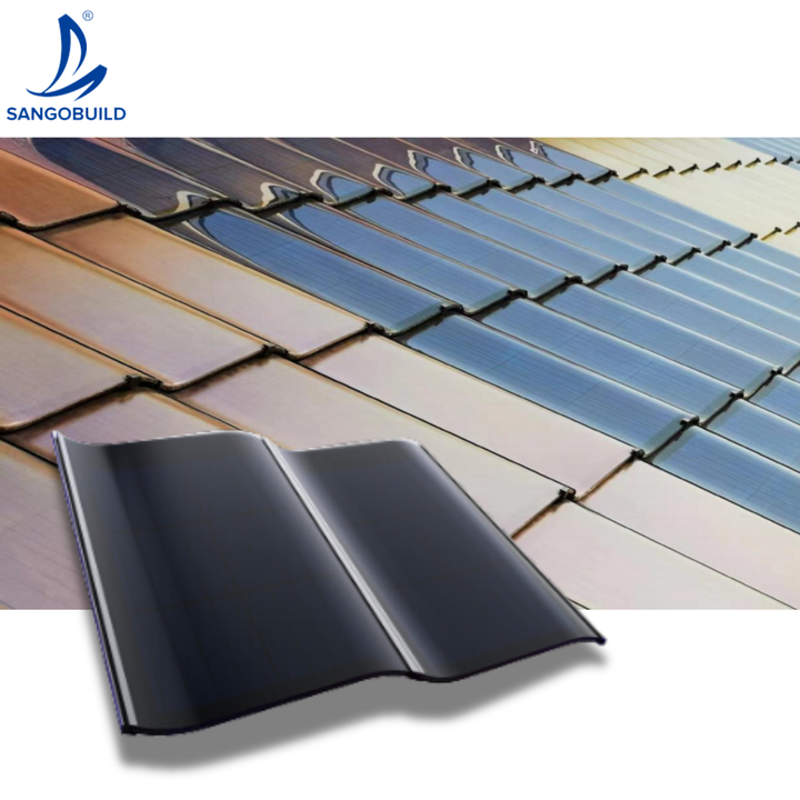 Curve Solar Roofing Tile House Solar Energy Systems BIPV Panel Sheet Curved Solar S Roof Tiles ...