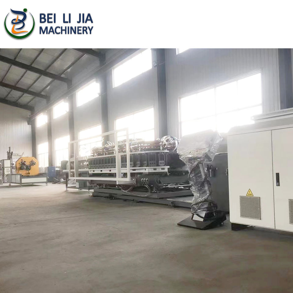 PE PVC Corrugated Pipe Production Line with Horizontal Forming Machine ...
