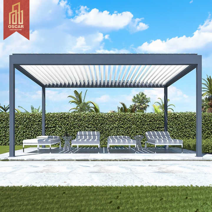 Customizable Colors Modern Patio Bioclimatica Pergola
