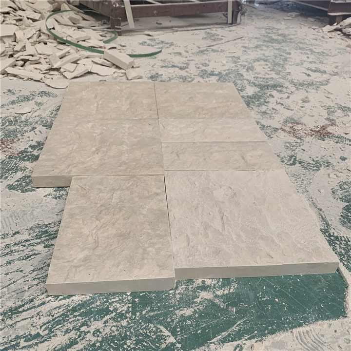 White Natural Split Face Limestone Tiles for Modern Cladding