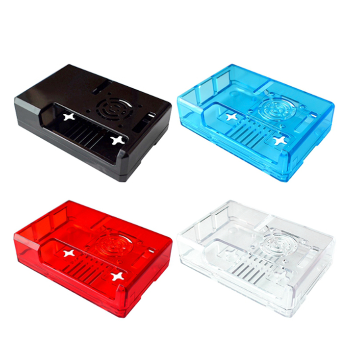 Suitable for Raspberry Pi 3B+ ABS Shell case GPIO Reserved Opening Design Can Use Cooling Fan ...