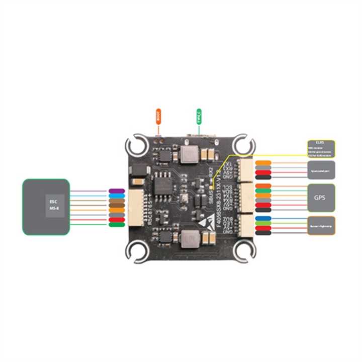 Spiderrc Upgraded Flight Control F405 V3 Controller 50A 4-in-1 ESC FPV ...