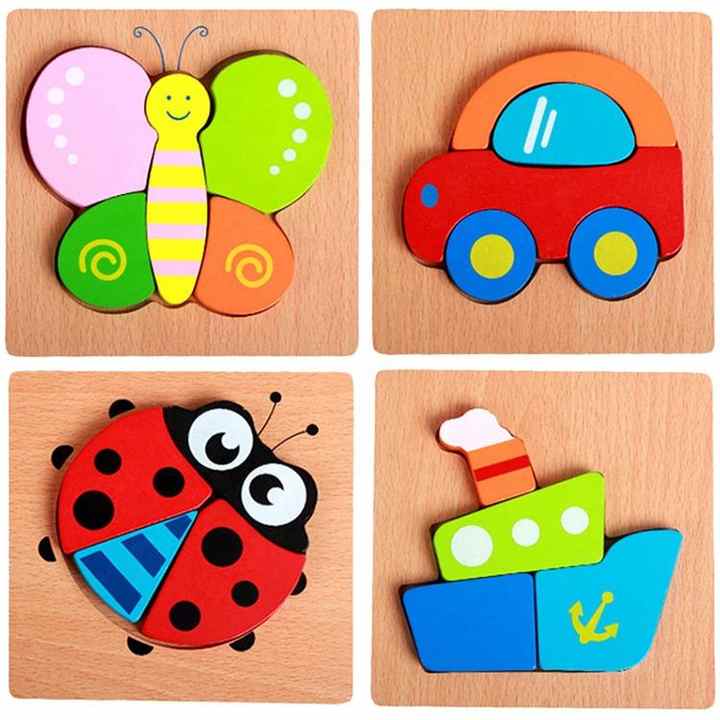 Custom Wooden 3D Jigsaw Puzzles - Educational Fun for Kids