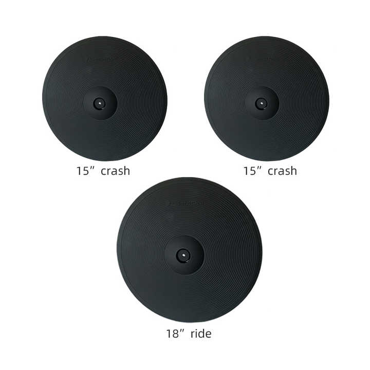 Lemon Black Electronic Cymbal Drum Set Bundle: J-Set - OEM