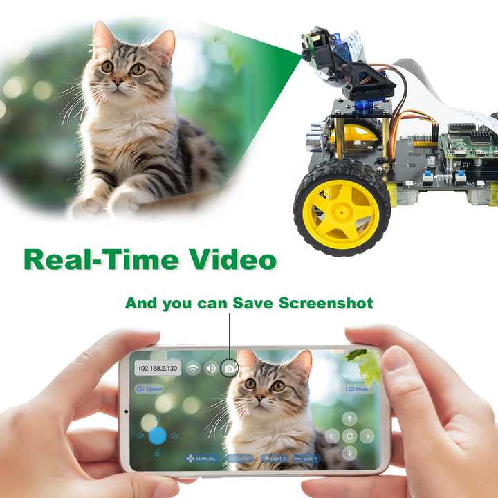 LAFVIN 4WD Smart Robot Car Kit for Raspberry Pi - DIY Fun