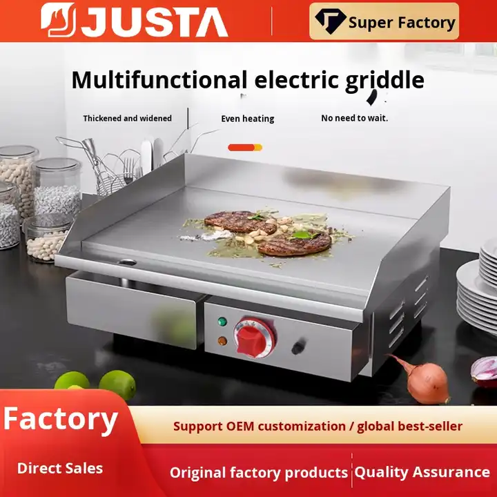 Jiajie Electric Griddle Tabletop Pancake Maker Thickened Commercial ...