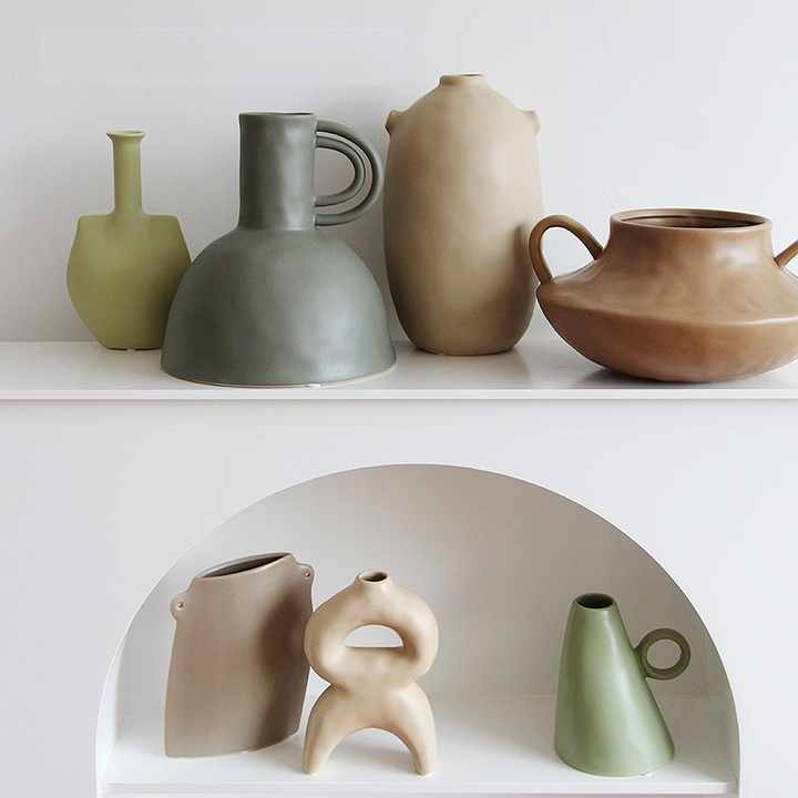 Custom Living Room Vase - Modern Nordic Style Ceramic