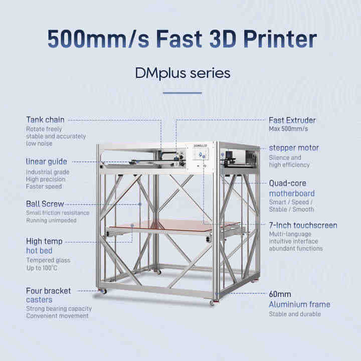 Industrial Large 3d Printer Machine Big Printing Size 800*800*1600mm ...