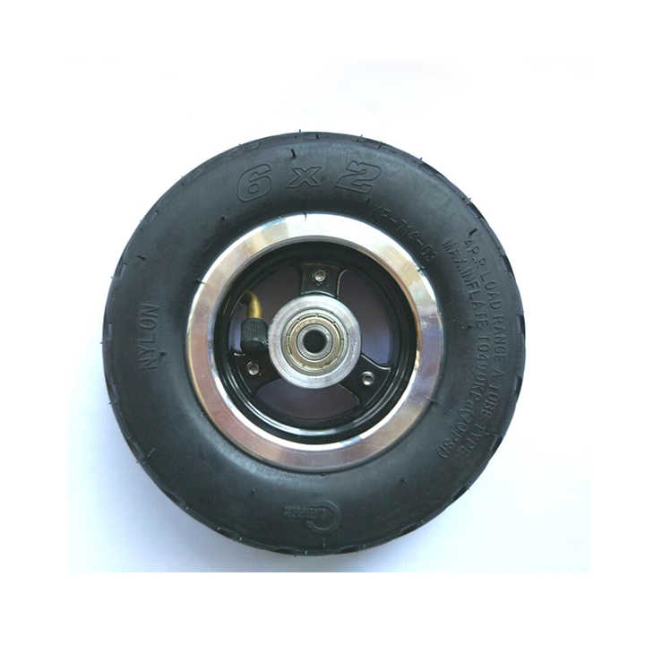 6x2 Rubber Wheels - Durable Pneumatic Tires for Scooters