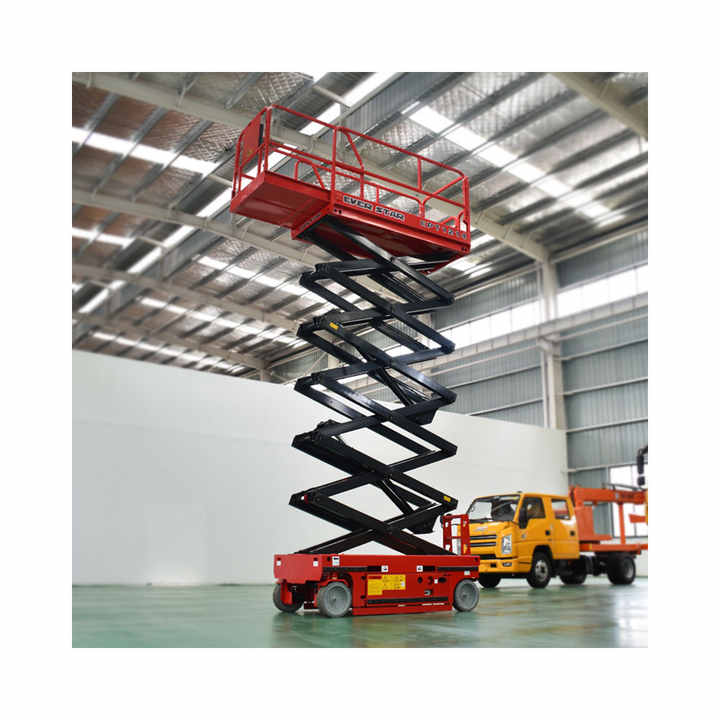 Best Electric Aerial Elevating Scissor Lift Work Platform 320 KG 400 KG ...