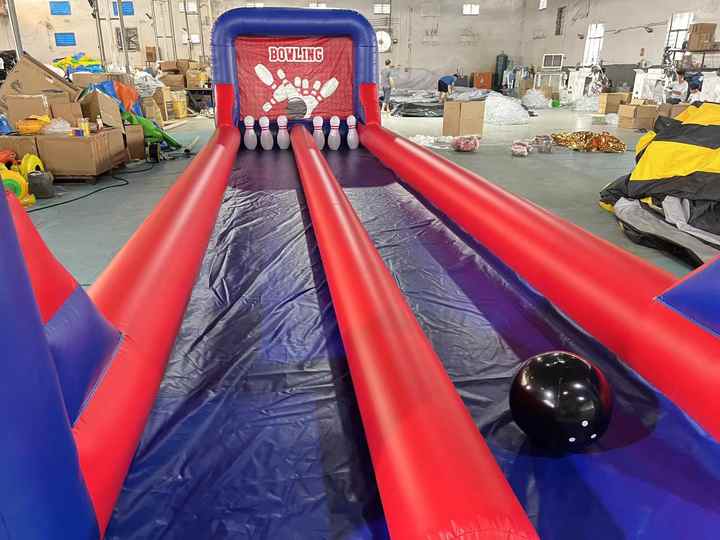 Custom-Size Inflatable Human Bowling Lane Game Set for Indoor Outdoor ...