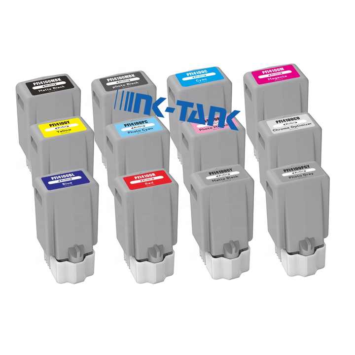 INK-TANK PFI-4100 PFI 4100 PFI4100 Premium Color Compatible Ink Cartridge for Canon Imageprograf ...