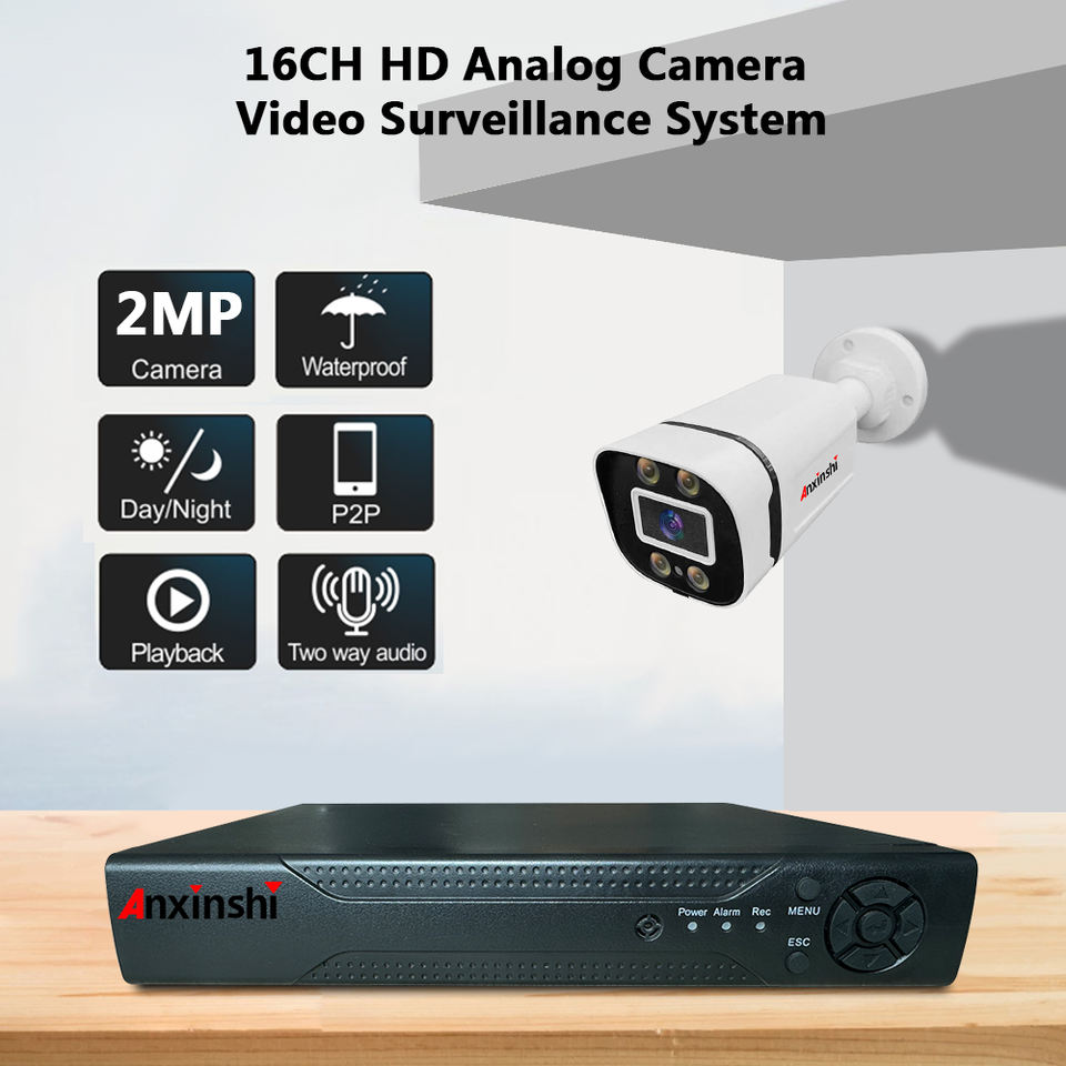 16CH HD Analog Camera Video System - Waterproof & Easy Install