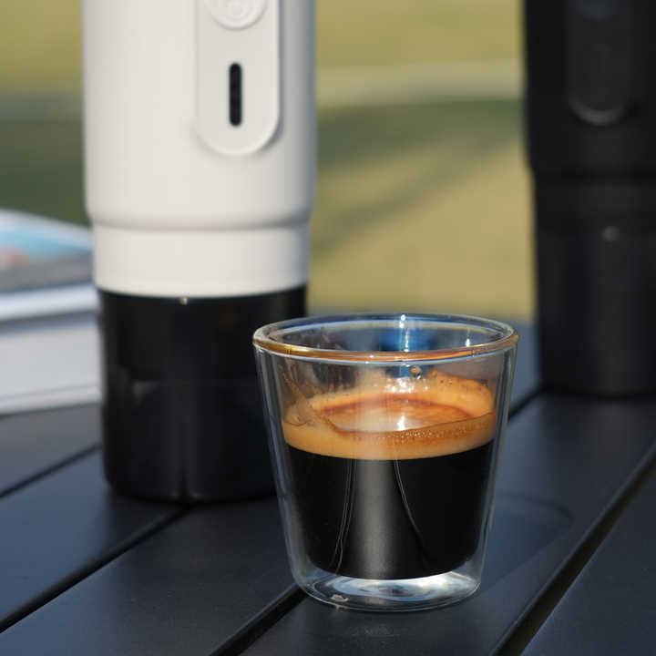 MEIMOKA Mini Espresso Machine with Rechargeable Battery 20Bar Pump Fast ...