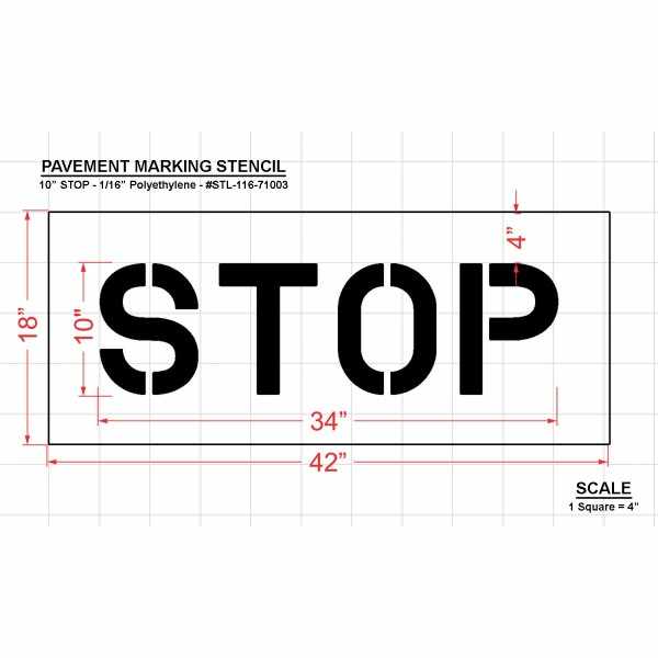 Parking Lot and Pavement Stencil Paint Stencil for Road Marking