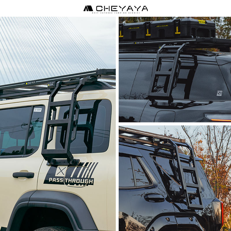 Cyber--Retractable Side Ladder For Toyota-Highlander/Land Cruiser LC150 ...