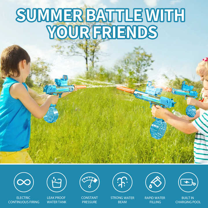 High Quality Rechargeable Electric Shooting Gun Water 2024 Unique Cool ...