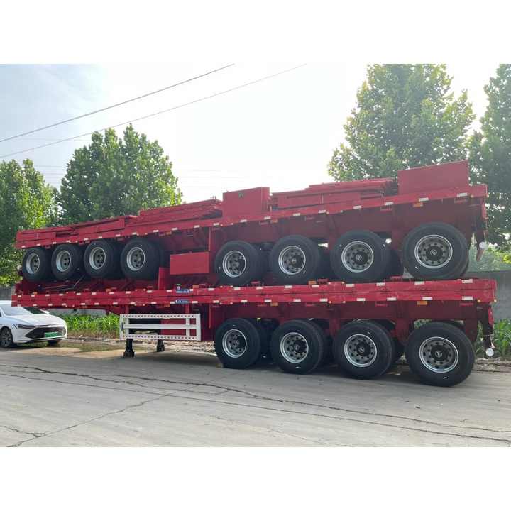 Heavy Duty 40ft 4 Axles 40feet Flatbed Platform Semi-Trailer Quality ...