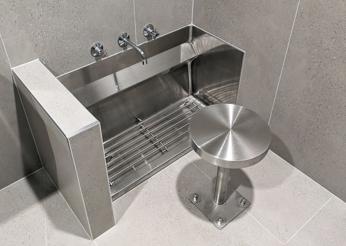 Stainless Steel Foot Wash Basin Muslim Wudu Sink To Wash Feet I Meubon