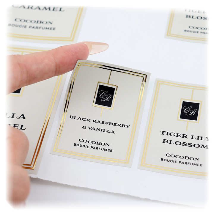 Personalised Custom Cosmetic Label Logo Printed Vinyl Waterproof ...