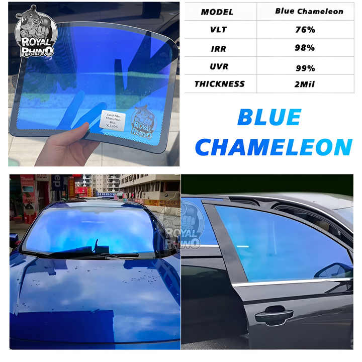 Car Window Tint - Blue Chameleon Film by AEP Solar Tint