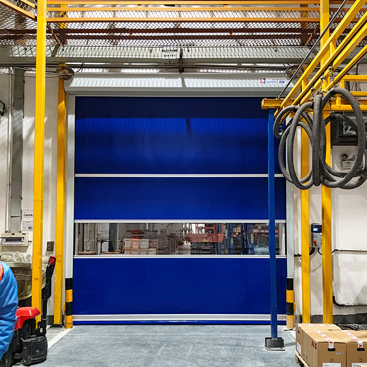 PVC Fast Rolling Door Workshop Clean Automatic Lift Induction Roller ...