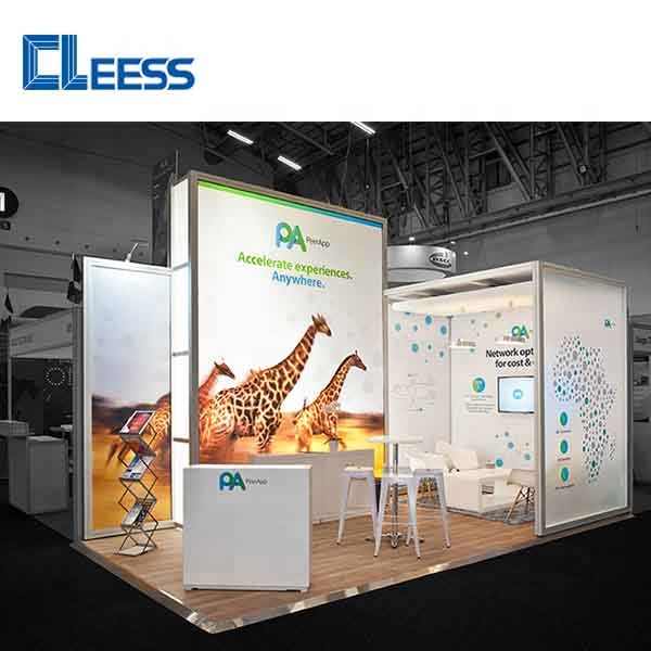 10*10ft Aluminum Exhibition Booth - Custom Design & Backlit Display