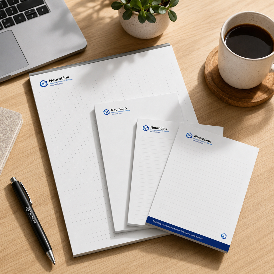 OEM Corporate Notepad Custom Logo Lined Color Printing Meeting Notepad ...