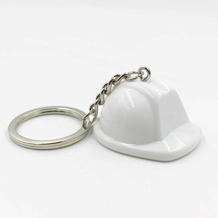 Custom Hot New Design Logo Key Chain Safety Plastic Mini Hard Hats ...