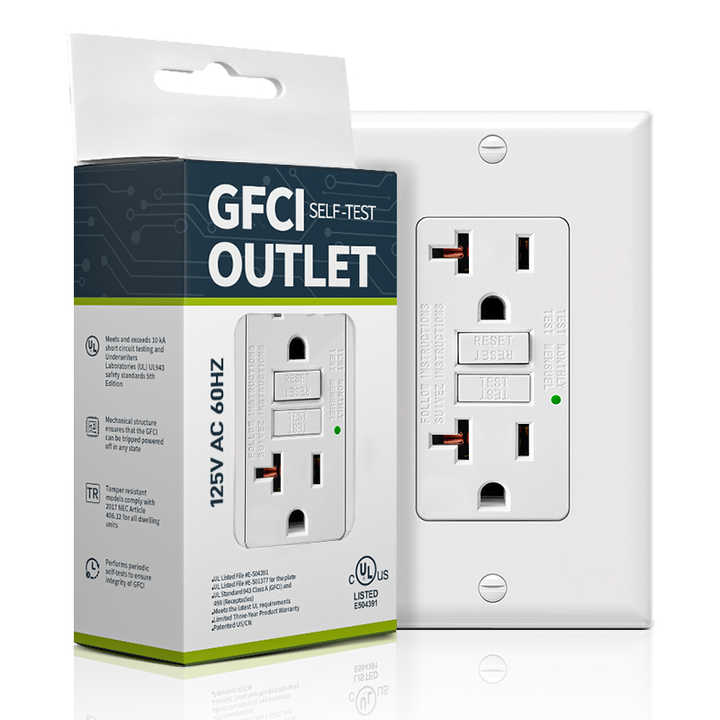 Wholesale American Ground Fault Circuit Interrupt 125V 20 Amp GFCI ...