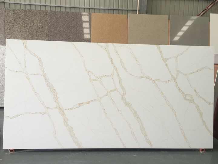 Calcutta Calcatta Calacatta Quartz Slab for Kitchen Countertops