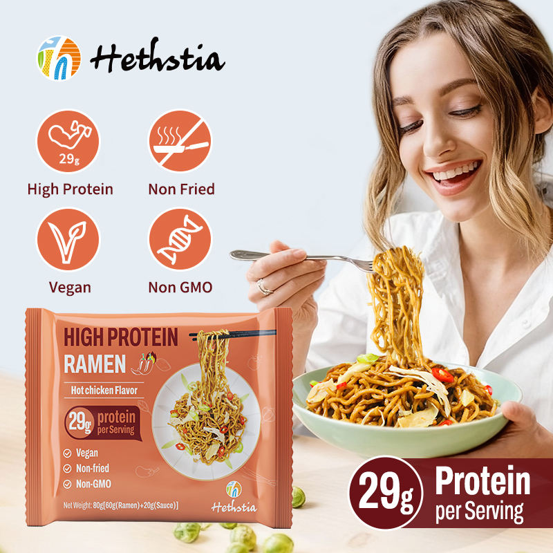 High Protein Vegan Noodles Plant Based Kimchi Ramen Spicy Chicken ...