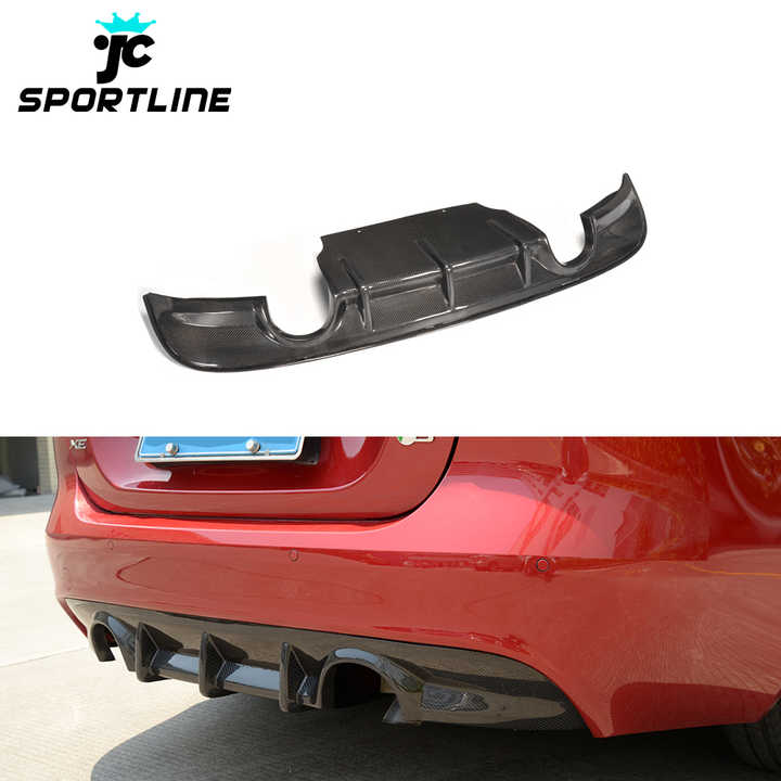 Jaguar XE Rear Diffuser - Carbon Fiber Upgrade for 2015-2017