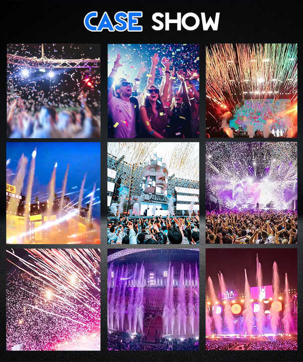 DMX Stadium Shot Remote Control Stage Wedding DJ Party 3 in 1 Konfetti ...