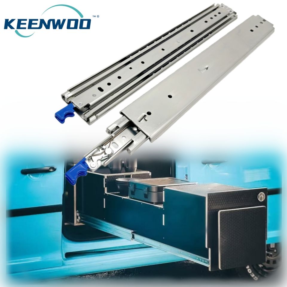 Heavy Duty Ball Bearing Drawer Slides 220 kg with Lock for Kitchen ...