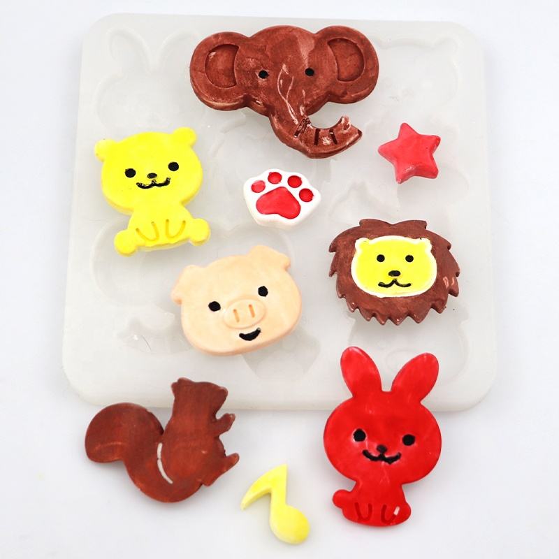823 Factory Stock Different Animal Shape Silicone Resin Mold Epoxy Diy ...
