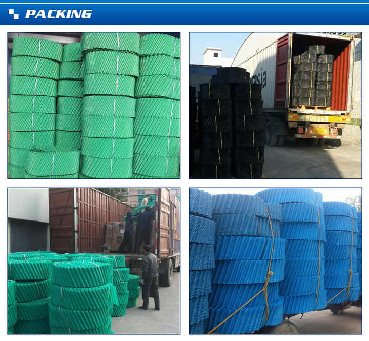 PVC Film Fill Round Cooling Tower Packing - Durable Industrial Cooling ...