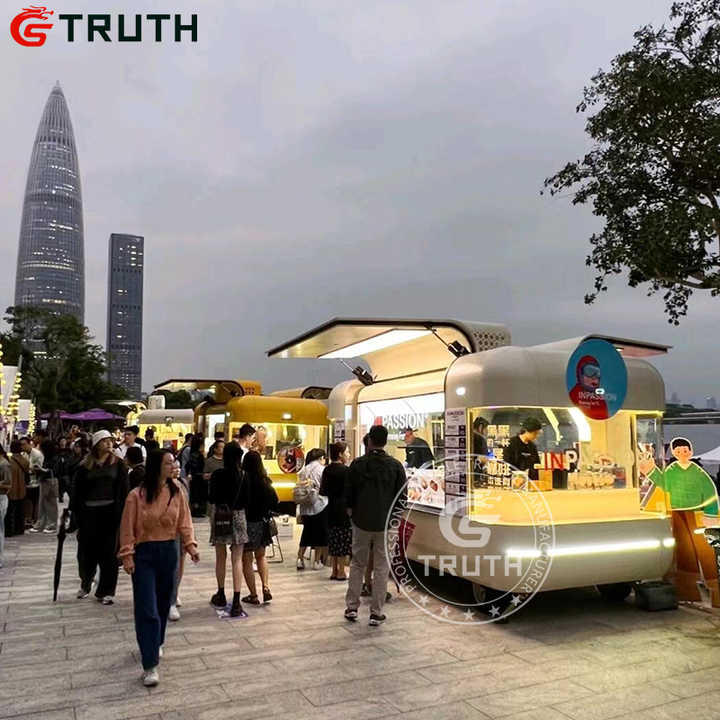 Street Side Road Food Cart - Fully Equipped Mobile Kitchen