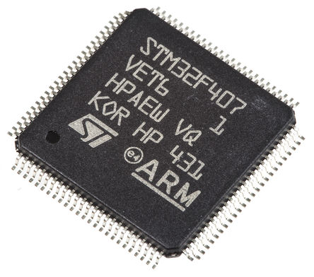 Microcontrolador STM32F407VET6 original y auténtico, ARM, 168MHz/512KB de RAM Flash: 196KB IC ...