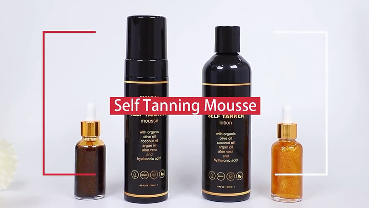 Custom Self Tanning Foam Sunless Tanner Mousse Enriched With Aloe Vera ...