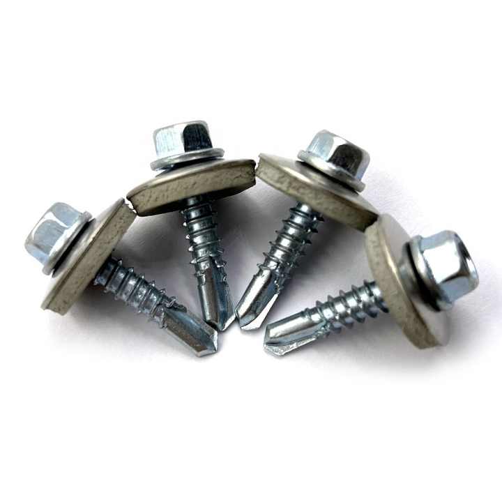 High Quality Bi-metal Hex Washer Self Drilling Screws With Black Grey ...
