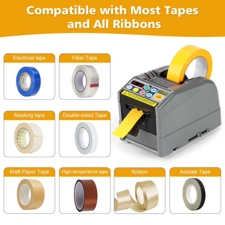 ZCUT-9GR Automatic Electric Tape Cutter Upgraded Ribbon Cutting Machine ...