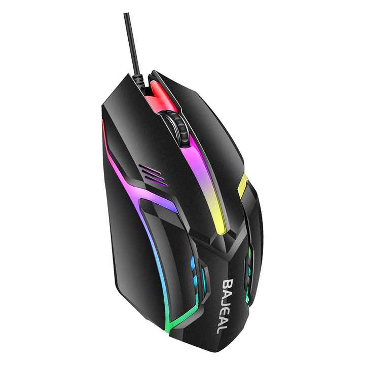 Ergonomic Wired USB RGB Gaming Mouse with Optical Tracking for Laptops ...