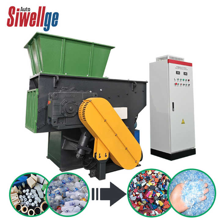 HDPE PVC Lump Drain Tube Pipe Grinding Machine Automatic One-Shaft ...