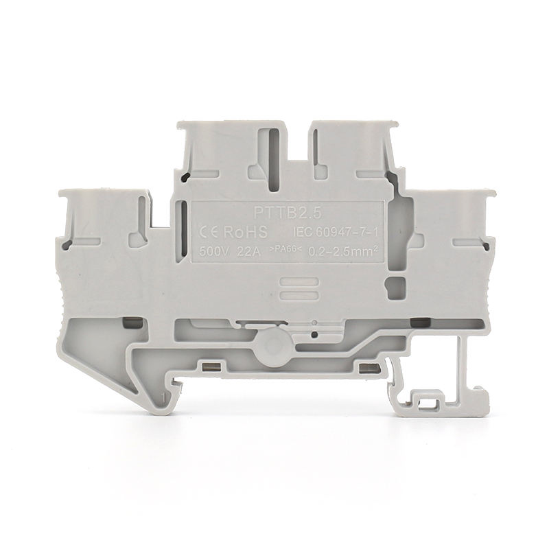 PTTB 2.5 Double Layer Push-in DIN Rail Terminal Block 2.5mm² (14 AWG ...