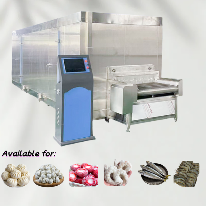 Crayfish Tail Tunnel Quick Freezer Prawn Quick Freezing Equipment ...