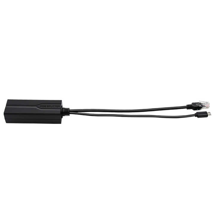 POE Splitter 48V Input Gigabit Micro USB Output 5V 2.4A 15W Full-Duplex ...