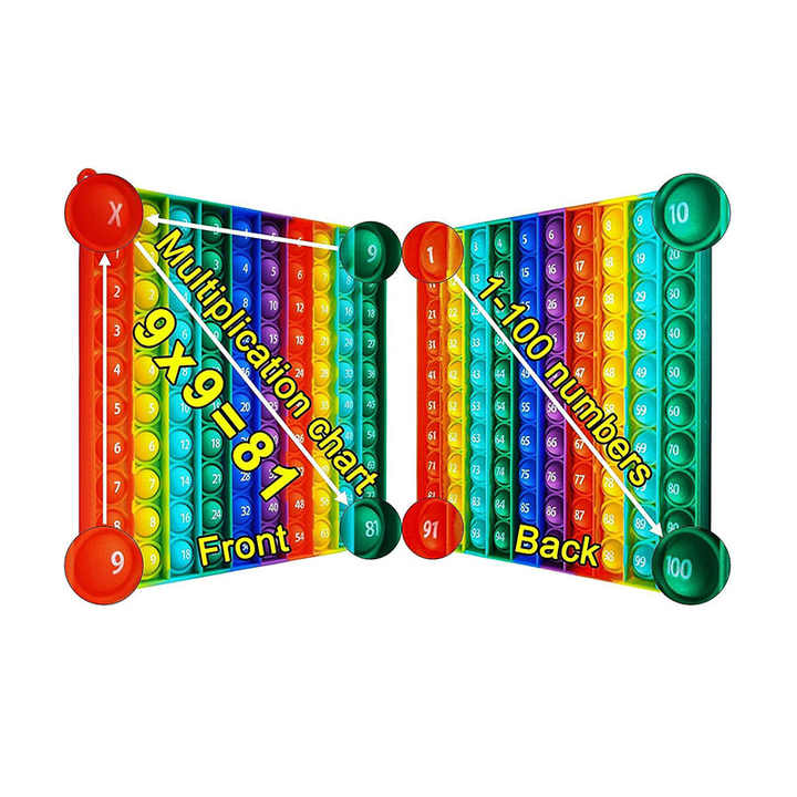 Push Pop Fidget Toy Bubble - Enhance Math Skills & Stress Relief