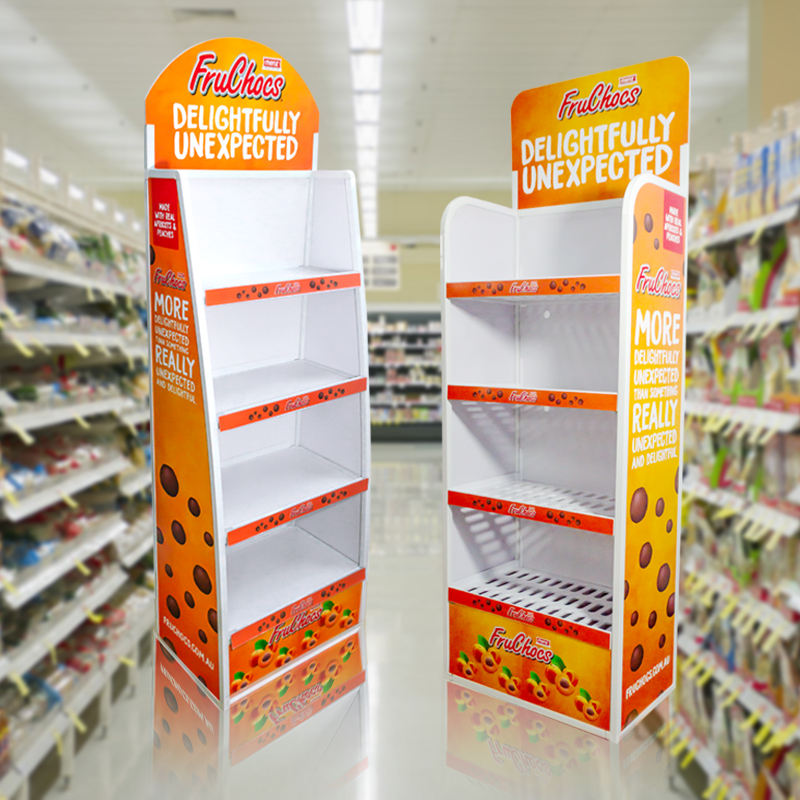 Custom Printed Cardboard Potato Chip Display Rack for Retail Store ...